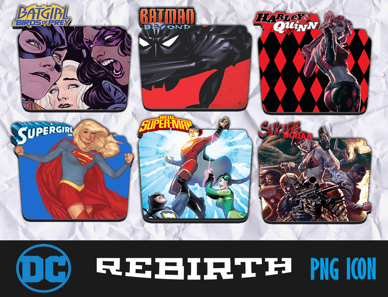 DC Rebirth Icon Pack v3 by piebytwo on DeviantArt