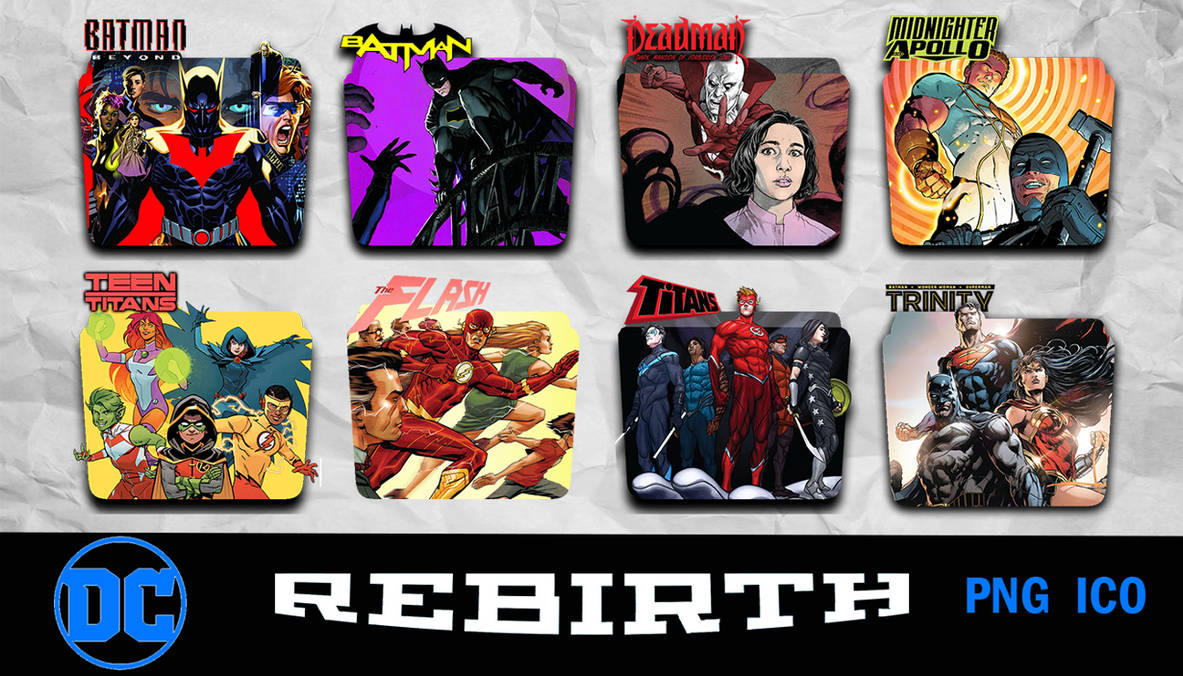 DC Rebirth Icon Pack v4 by piebytwo on DeviantArt