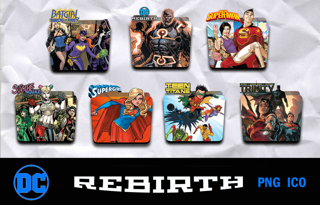 DC Rebirth Icon Pack v8 by piebytwo on DeviantArt