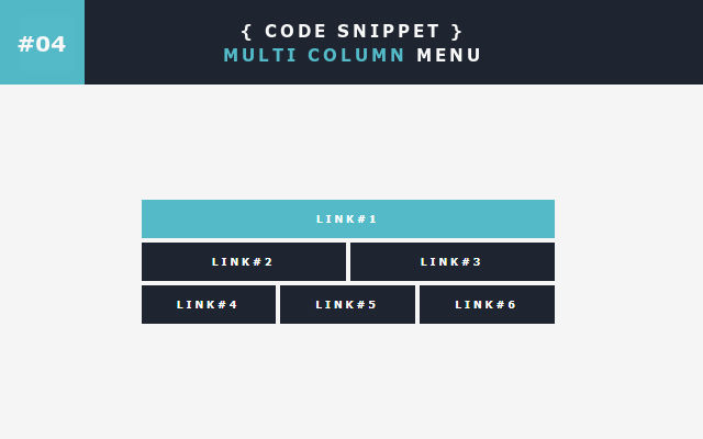 [04] Code Snippet - Multi Column Menu by Gasara on DeviantArt