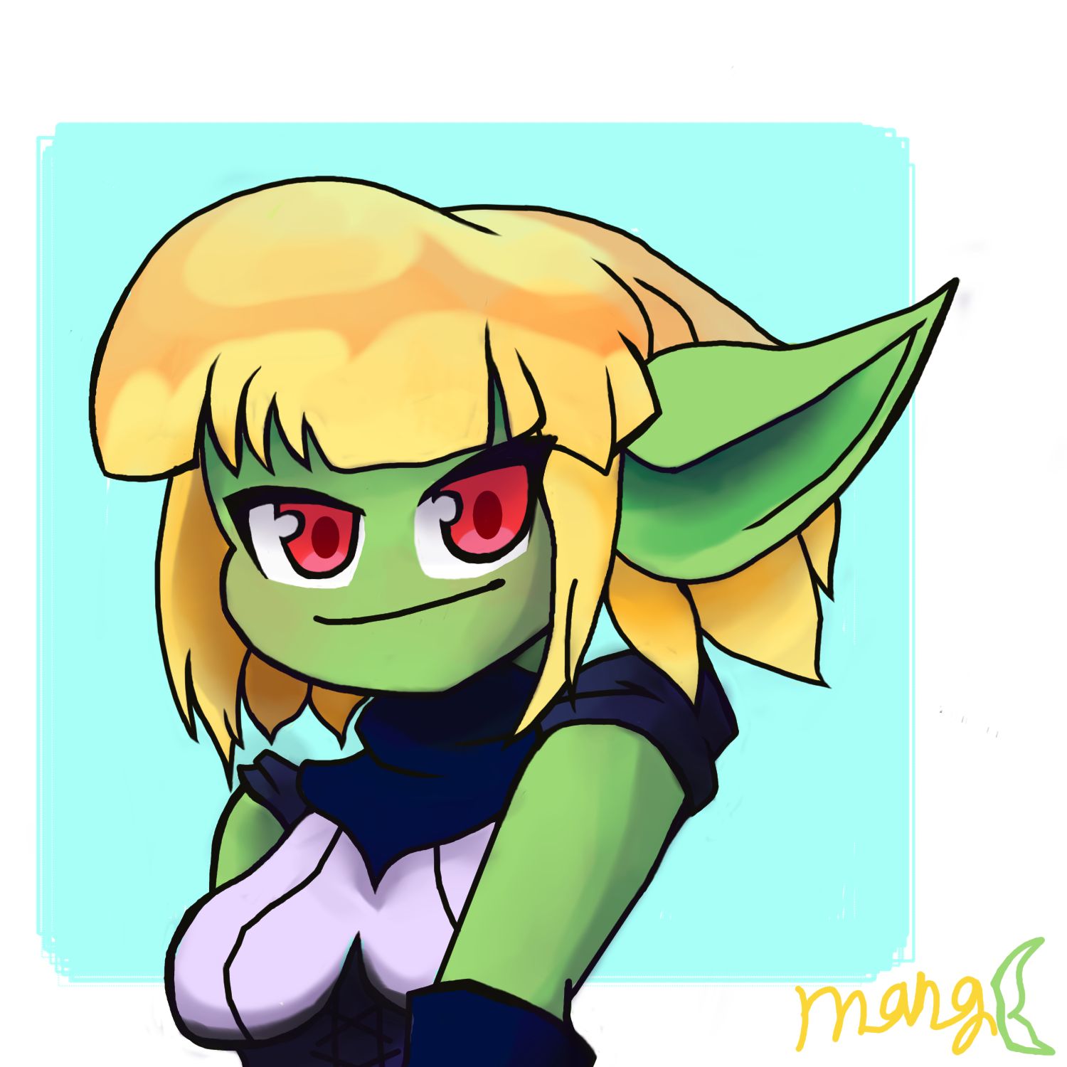 Goblin Portrait Lines .jpg by mangob21 on DeviantArt