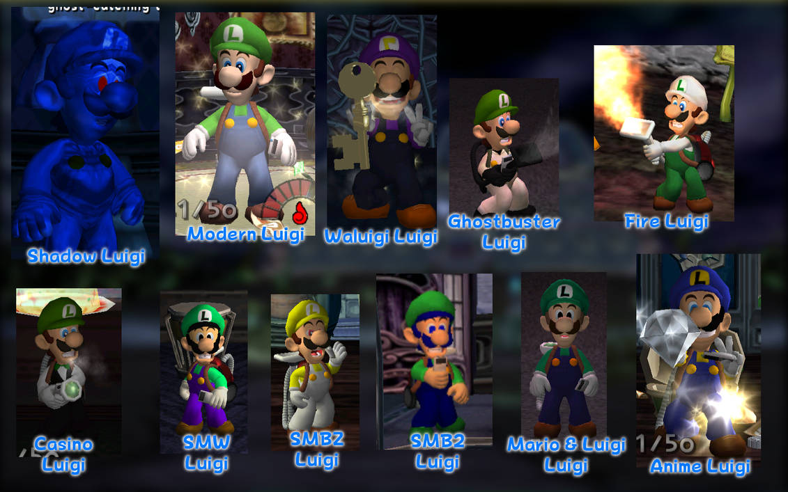 Luigi Costume Pack 2 by Ghost-Gorg on DeviantArt