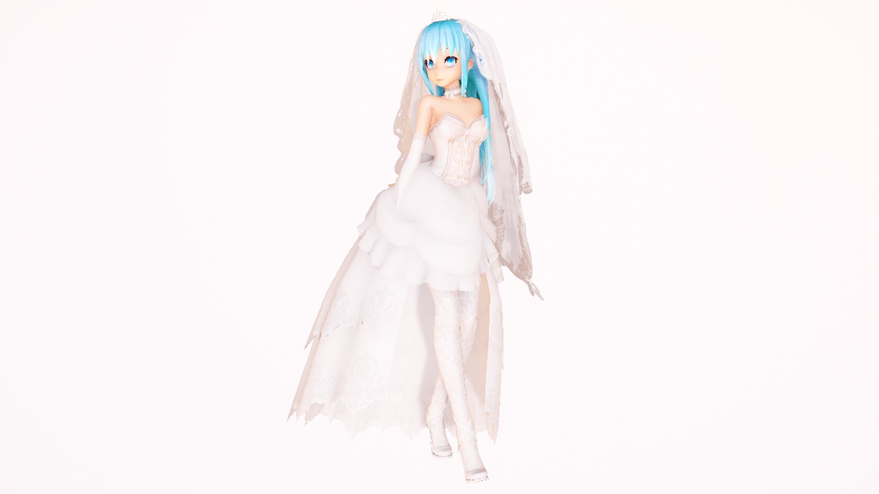 TDA Bride Miku by MaryJonMMD on DeviantArt
