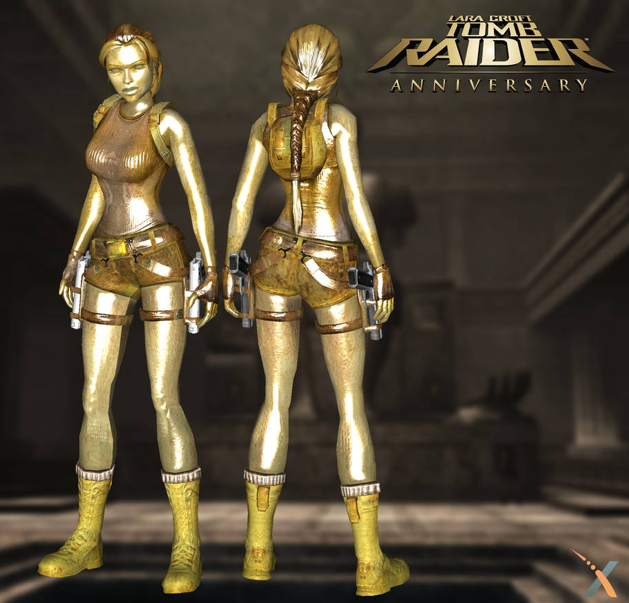 Lara (Gold) TR Anniversary - XPS (DOWNLOAD) by Pedro-Croft on DeviantArt
