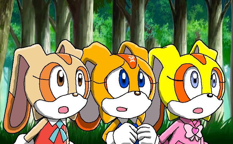 Sonic X recolor: Cream, Asad and Cailyn by CailynChaos on DeviantArt