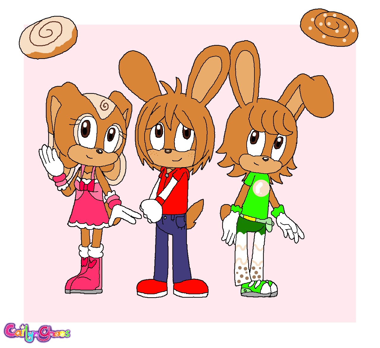 [SOLD] Sonic Cinnabun Triplet Rabbit Adopts by CailynChaos on DeviantArt