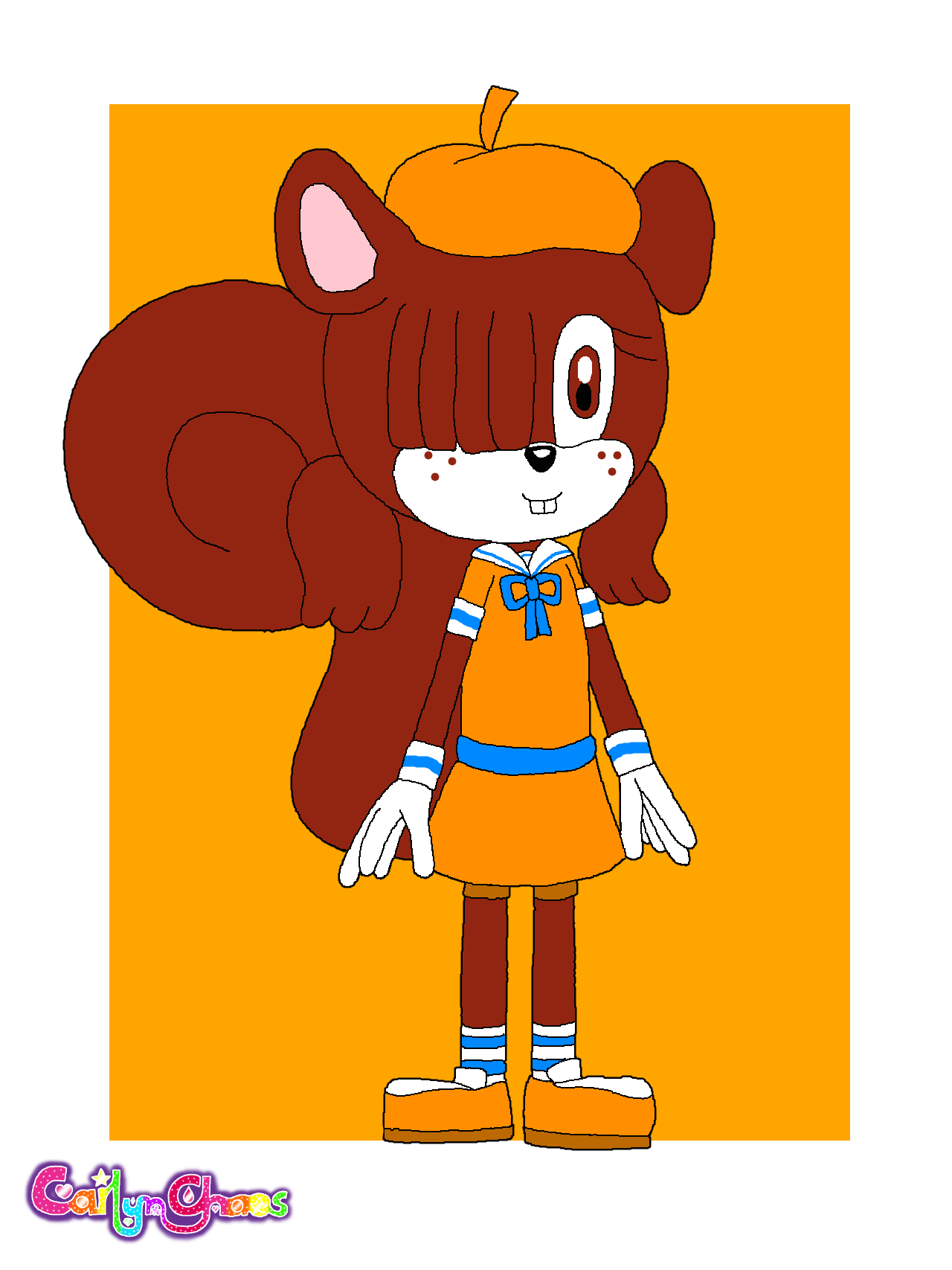 Sonic Girl Scout Squirrel by CailynChaos on DeviantArt