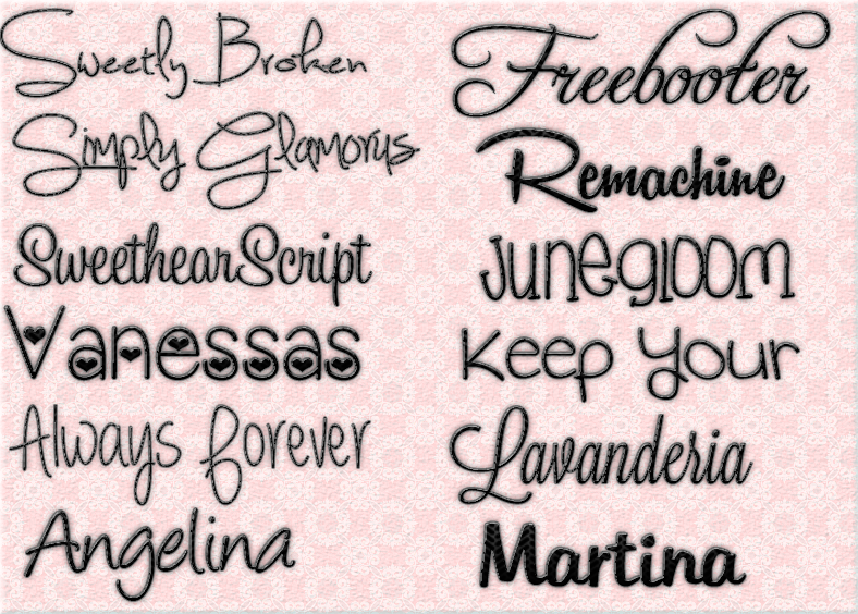 Pack De Fonts by DanielaWarrior on DeviantArt
