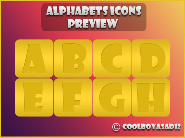 Alphabet Icons by Coolboyasad12 on DeviantArt