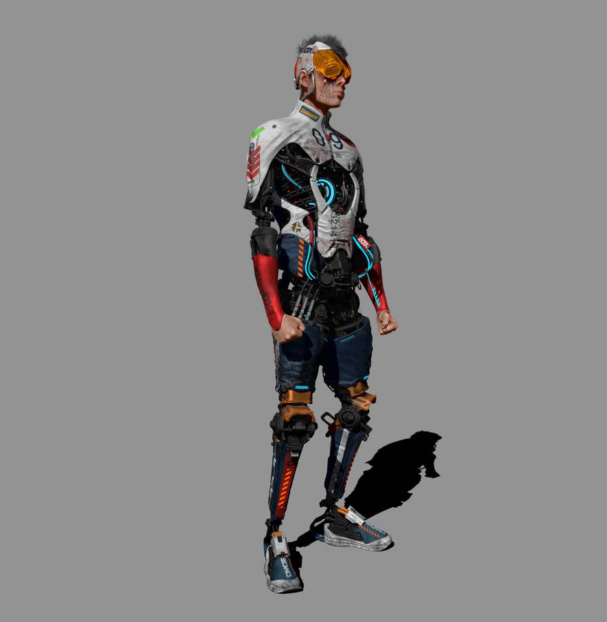 Male Cyborg 03 by jefwall on DeviantArt