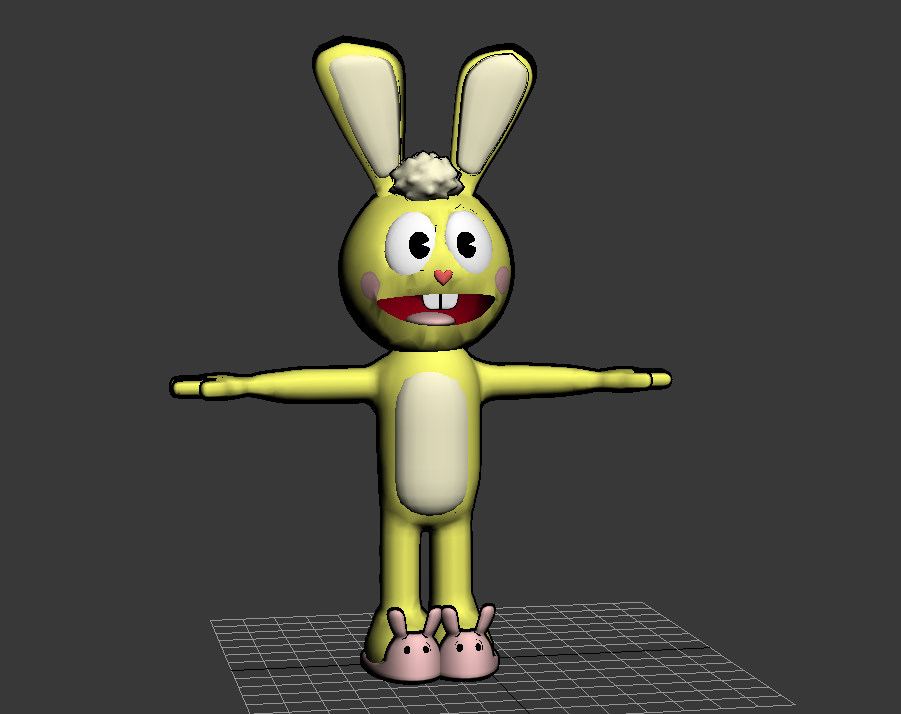 Cuddles 3D Model Version 2 by HTFBlueFan2024 on DeviantArt