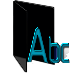 Black Fonts Folder by hdavispi on DeviantArt