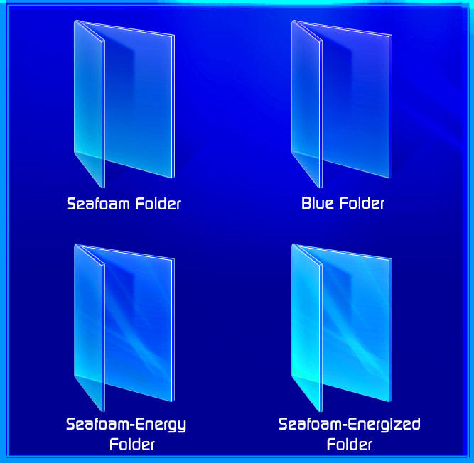Blue and Seafoam Folder Icons by hdavispi on DeviantArt