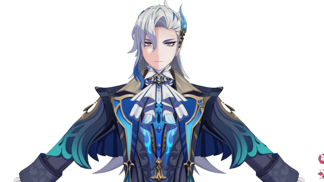 Genshin Impact Neuvillette-Model by jinMOka on DeviantArt