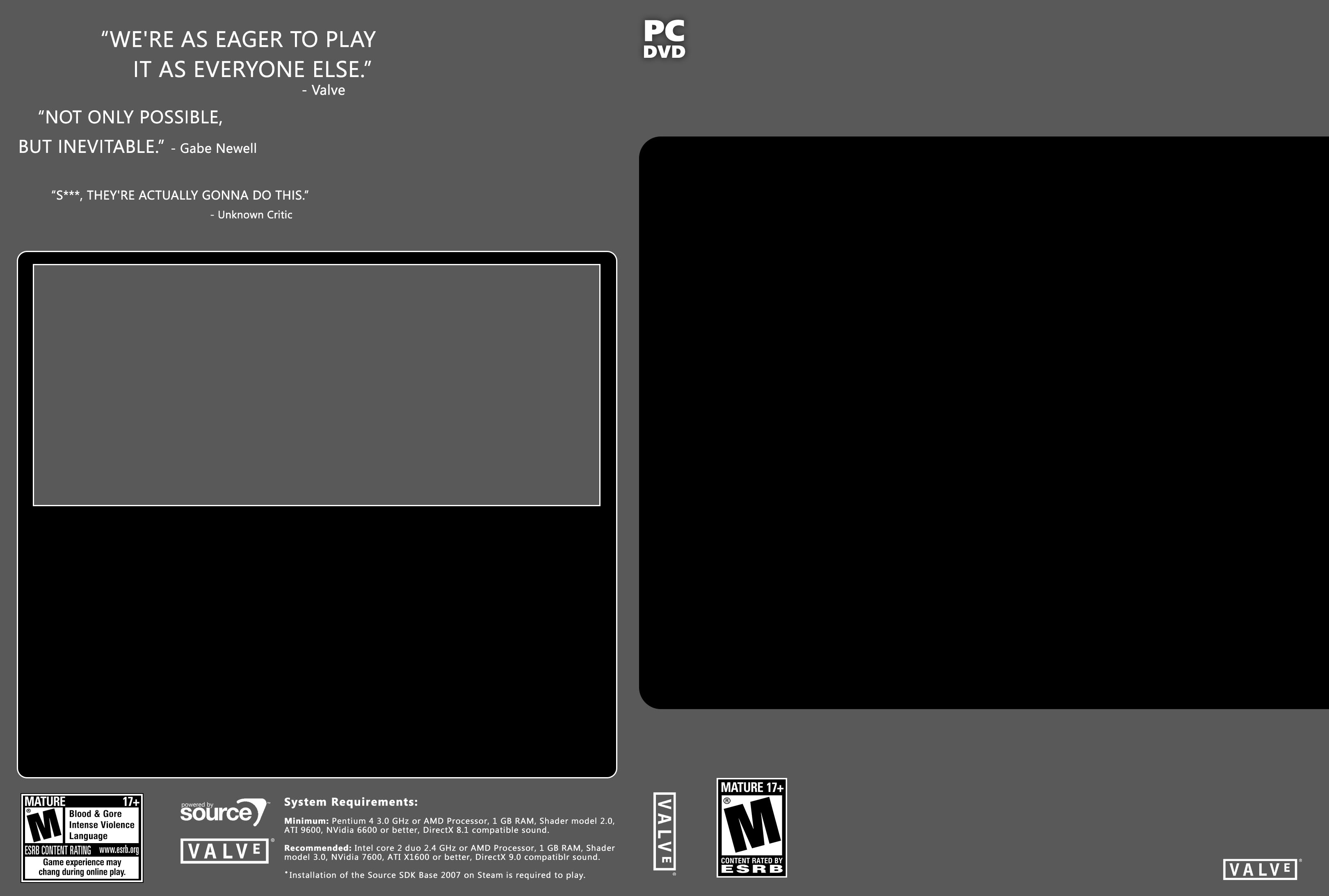 PC DVD template Black Mesa 2 by diosvolt on DeviantArt