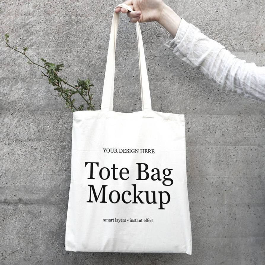 Free PSD Minimalist White Tote Bag Mockup 3-4 by diosvolt on DeviantArt