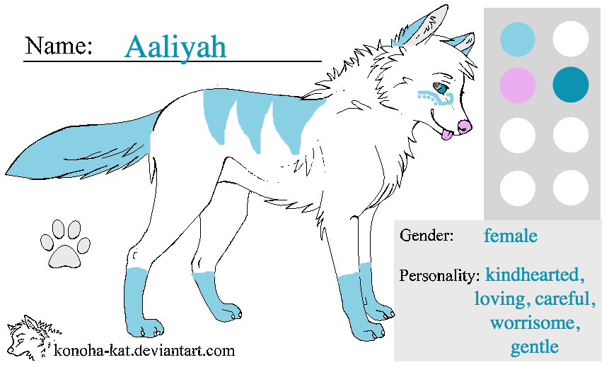 Aaliyah ref sheet by Daughter-Of-The-Wolf on DeviantArt