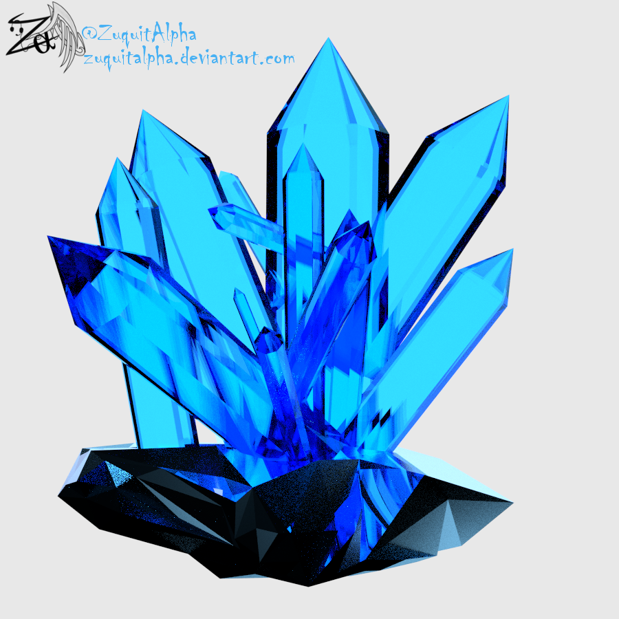 Crystal - 3D Model (Blender) by ZuquitAlpha on DeviantArt