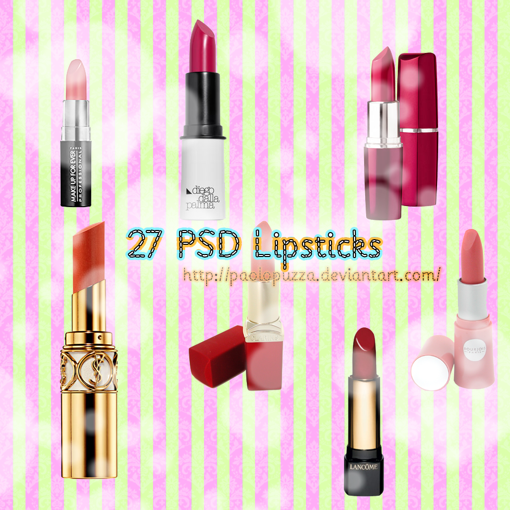 27 .PSD Lipsticks (+png files) by PaoloPuzza on DeviantArt