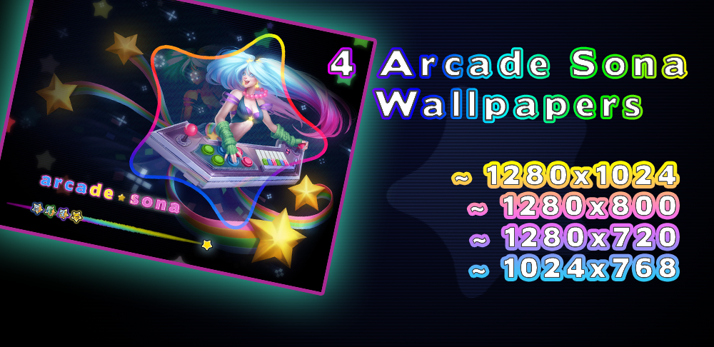 Arcade Sona Wallpaper by PaoloPuzza on DeviantArt