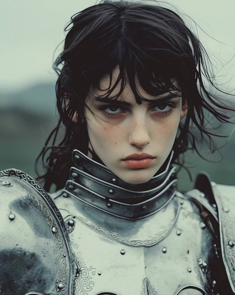 Girl Knight by girlsofmidjourney on DeviantArt