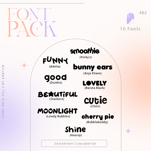 FONT PACK 02 by abbysm by abbysm on DeviantArt