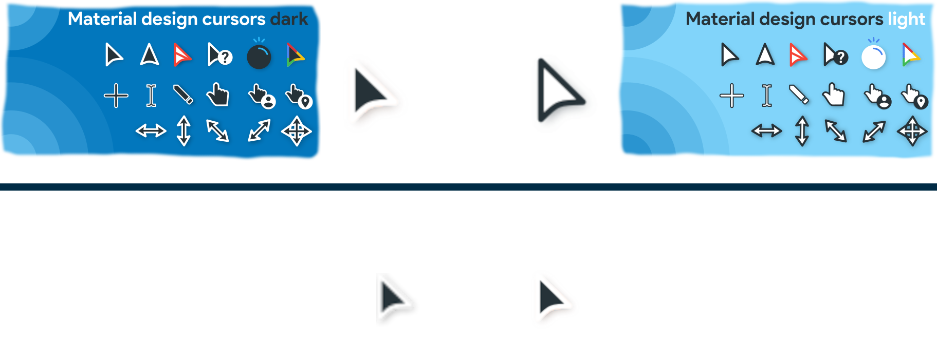 Roseas Material Design Cursors Highres By Hexenshot On Deviantart