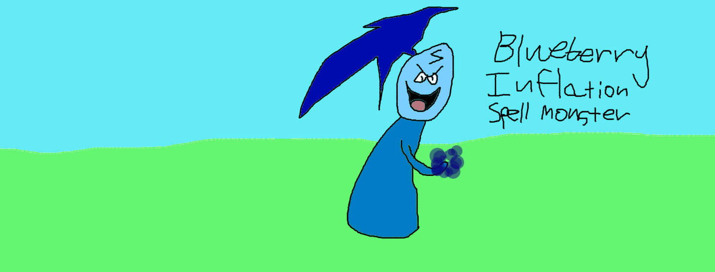 The Blueberry Inflation Spell Monster by pinkiepielover63 on DeviantArt