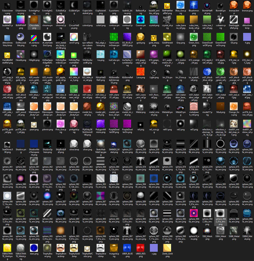 279 Shaders / Sphere Maps Download by WingedZard64 on DeviantArt