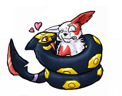 Zangoose and Seviper by RacieB on DeviantArt