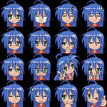 Izumi Konata Emoticons by arrowdynamicsx on DeviantArt