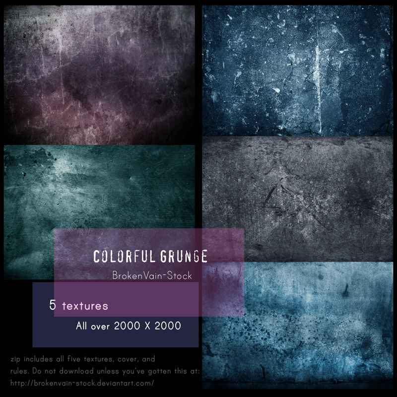 Colorful Grunge Pack by SamKross-Stock on DeviantArt