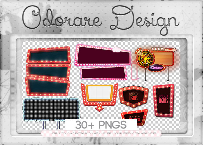 Neon and Retro Signs by Odorare-Design on DeviantArt