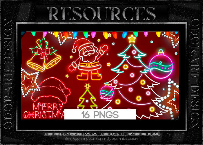 Christmas Neon 01 by Odorare-Design on DeviantArt