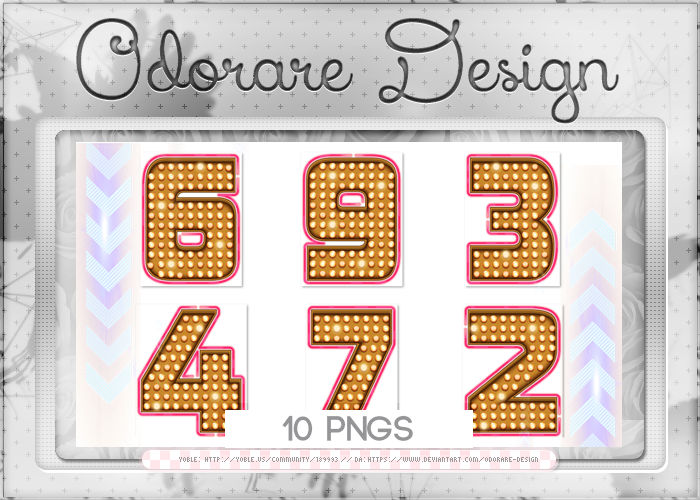 Light Numbers by Odorare-Design on DeviantArt