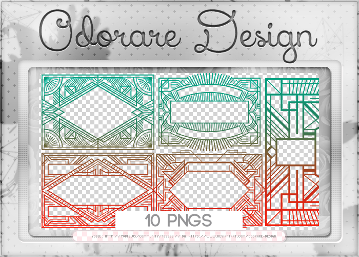 Art Deco Elementos Png Pack 02 by Odorare-Design on DeviantArt