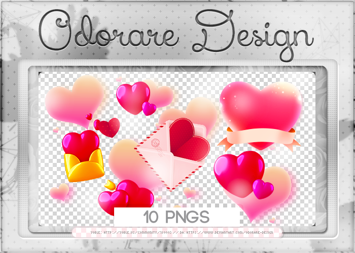 Hearts Png Pack 02 by Odorare-Design on DeviantArt