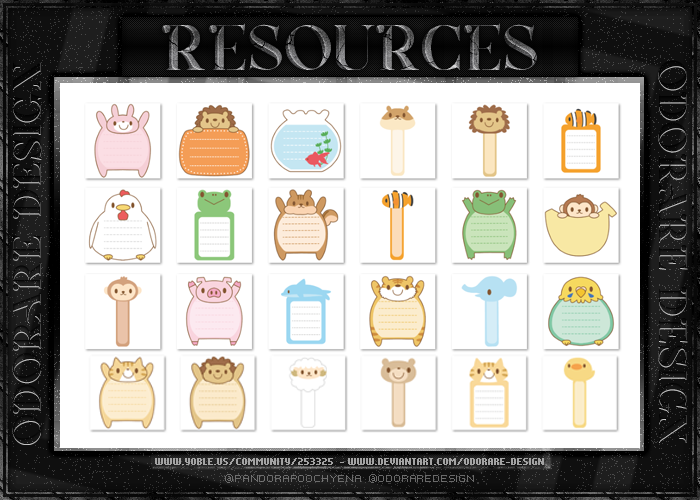 Cute Stuff Pack 285 by Odorare-Design on DeviantArt