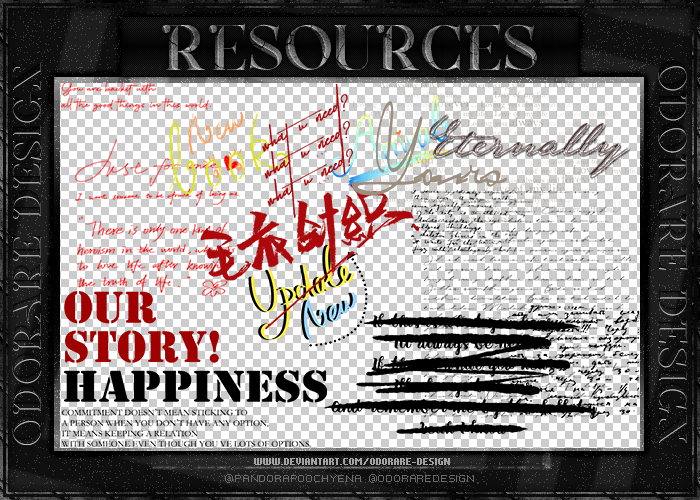 Texts Png 03 Pack by Odorare-Design on DeviantArt