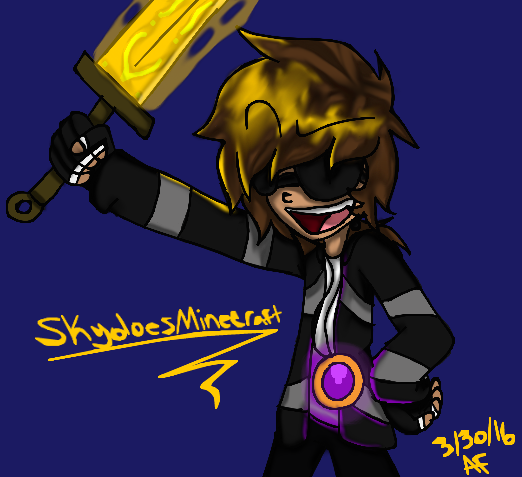 SkydoesMinecraft (My style) by ShadeEmerald on DeviantArt