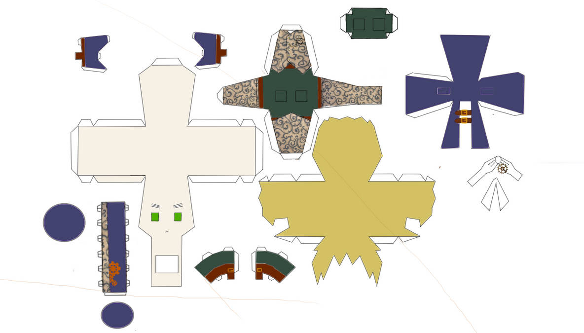 steampunk England Papercraft pattern by Mixed-Scotlands-rp on DeviantArt