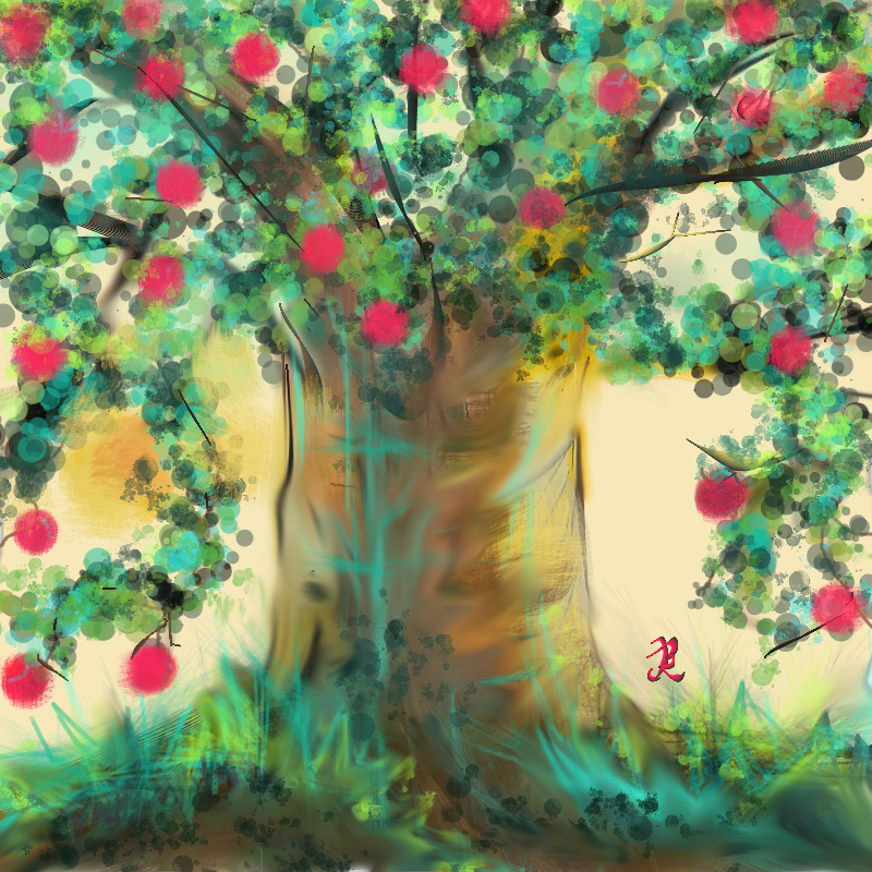 Magical Apple Tree in the Sun by RJTrinket on DeviantArt