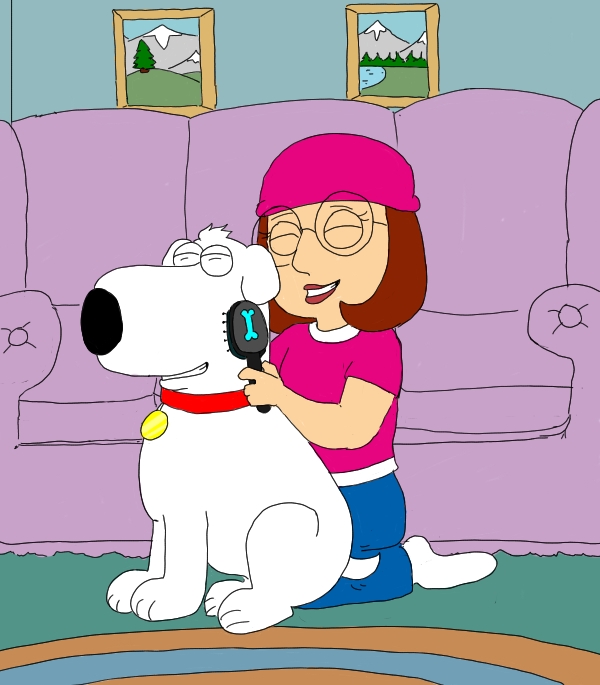 Meg Brushing Brian by TotalChecking on DeviantArt
