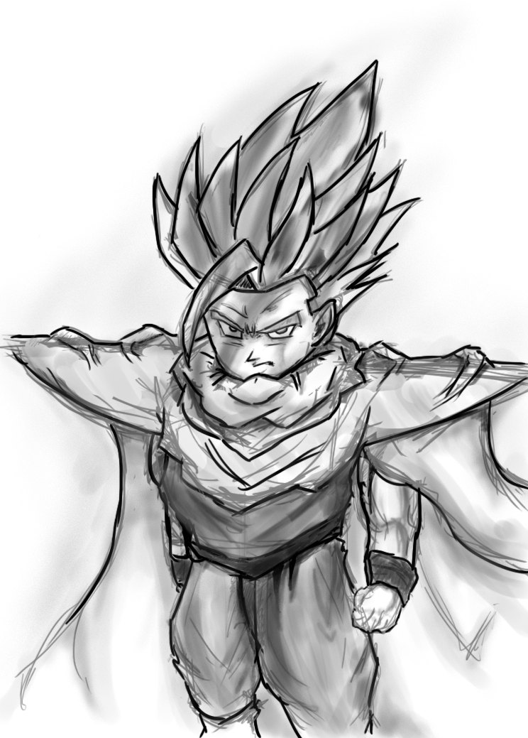 Gohan ssj2 with cape by gabri2211 on DeviantArt