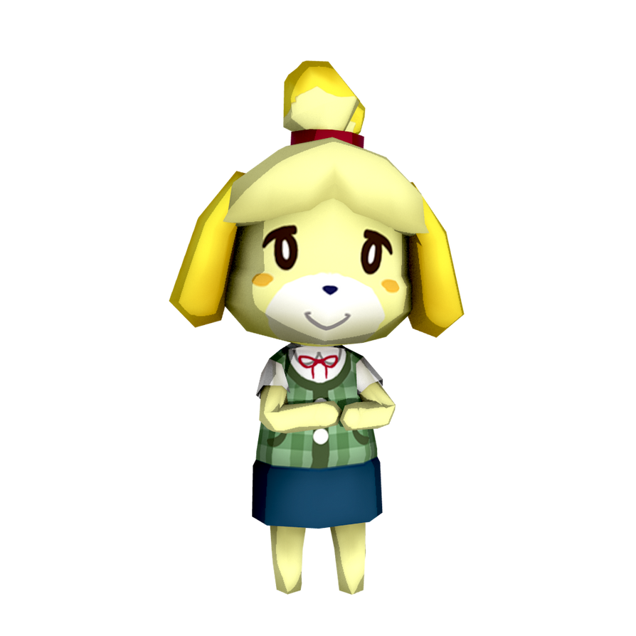 Isabelle Low Poly by LilSahtra on DeviantArt