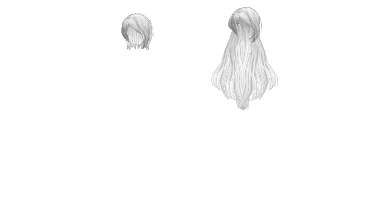 MMD Parts : 3DCG Hair Edited by niconicodonasm666 on DeviantArt