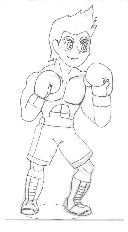 shirtless Little Mac- lines by ravenf6 on DeviantArt