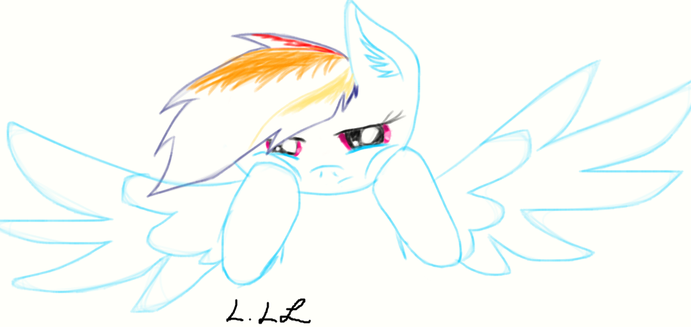 A very bored Rainbow Dash by RainbowDashCool12 on DeviantArt