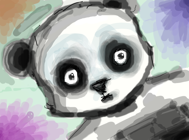Creepy panda by Zazzine on DeviantArt