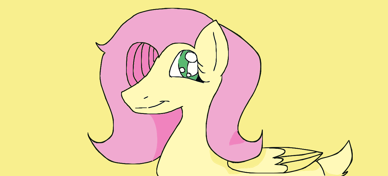 Fluttershy is a duck with Pony head by 7419 on DeviantArt